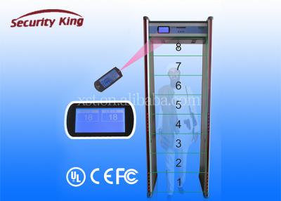 중국 공항에 있는 발견자를 통해서 8개의 지역 LCD 디스플레이 아치 금속 탐지기 문 도보 판매용