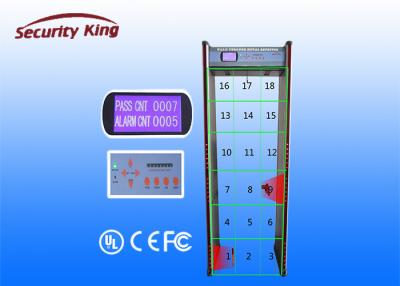 China Lcd Screen Walk Through Metal Detector Door With 18 Zones Detecting Area for sale