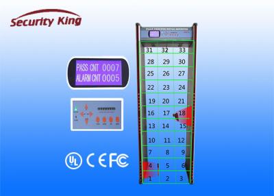 China Led And Lcd Light Walkthrough Metal Detector Door Frame Rainproof Function for sale