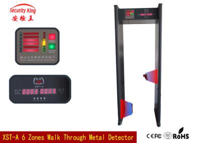 China XST - A 6 Zones walk through security metal detectors Sound And Light Alarm for sale