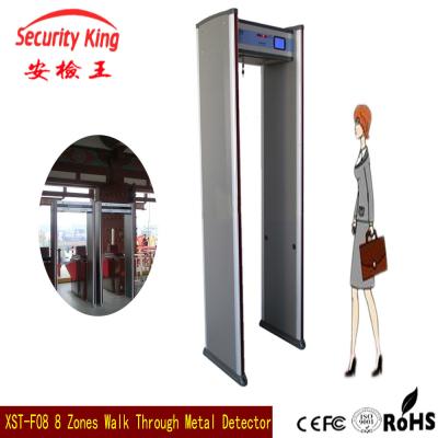 China XST - F08 Archway Metal Detector Gate , Walk Through X Ray Machine 8 Detecting Zones for sale