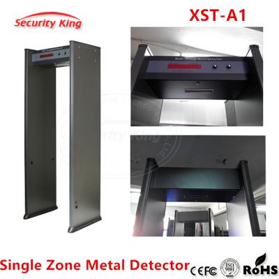 China Dark Gray Door 1 Zone Body Walk Through Metal Detector Device Energy Saving for sale