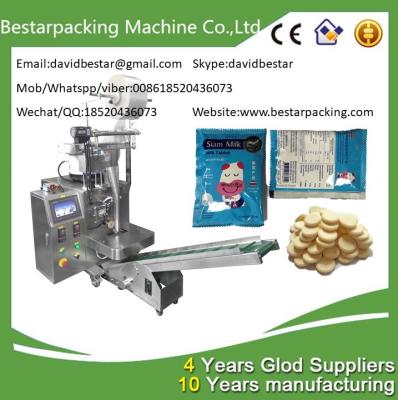 China Milk Tablets Counting and Packing Machine Automatic Pouch Making 30-60 Bags/Min for sale