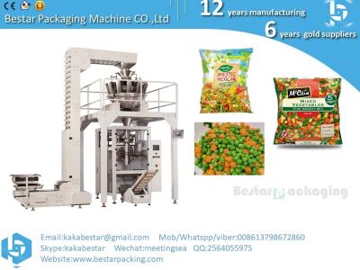 China How to make mixed frozen vegetable into nice pouch with Bestar packaging machine for sale