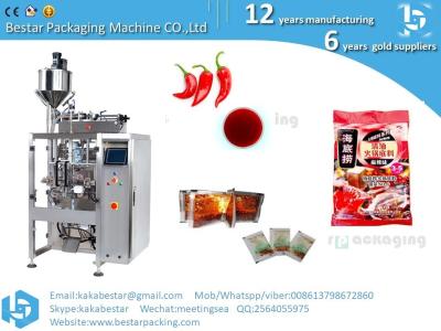 China Automatic hotpot condiment honey ketchup sauce cooking oil packing machine for sale
