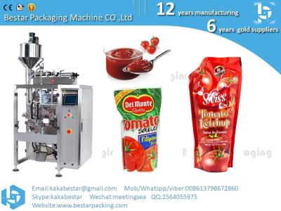 China Factory Price Automatic Filling And Sealing Liquid Sauce Tomato Paste Ketchup Small Sachet Packing Machine for sale