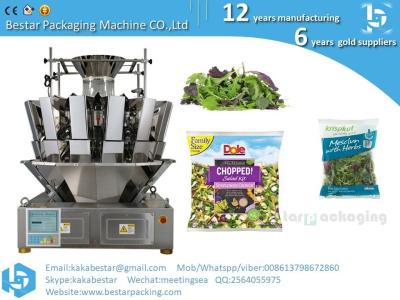 China Fresh lettuce packing machine, fresh lettuce packing machine, fresh lettuce filling machine, lettuce salad packing machi for sale