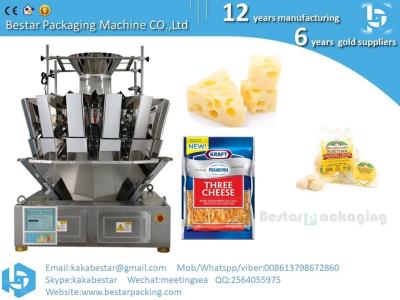 China Bestar Multihead Weigher  Packaging Machine Vffs  for SHREDDED PARMESAN CHEESE for sale