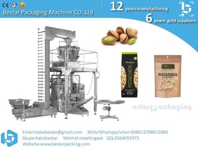 China Automatic pistachio, pistachio granule polyethylene film packaging machine for sale
