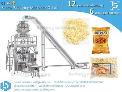 China Multi-head scale + Parmesan cheese packaging machine Vffs + slice cheese + slice cheese packaging machine for sale