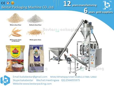 China Vacuum feeding flour ,hard wheat flour ,powder ,milk powder,chocolate powder packing machine for sale