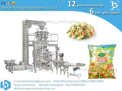 China Fresh Green Leafy Vegetable Salad Packing Machine 200 Bags Per Minute for sale