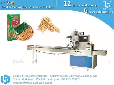 China Automatic Horizontal Pillow Packaging Machine for Cookies and Snacks 220V 50Hz for sale