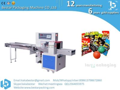 China Small bean candy, marshmallow, candy packaging machine, automatic flow packaging machine for sale