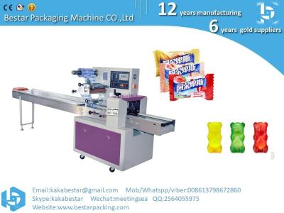 China Candy Packaging Machine for Yogurt Fudge Milk Candy Bars Mobile Packaging 220V for sale