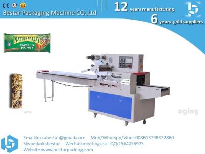 China Automatic Granola Cereal Bar Breakfast Cereal Packaging Machine 50 Bags Per Minute for sale