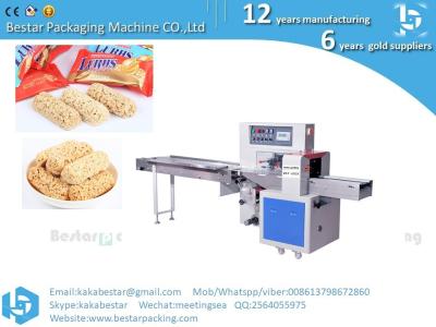 China Automatic Candy Granola Chocolate Bar Packaging Machine 220V 50Hz for sale