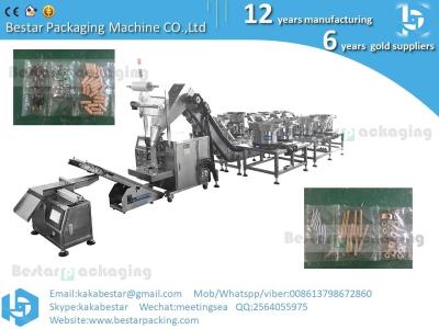 China Automatic Vertical Pouch Packing Sealing Machine for Screws Hardware Granules 50-500g for sale