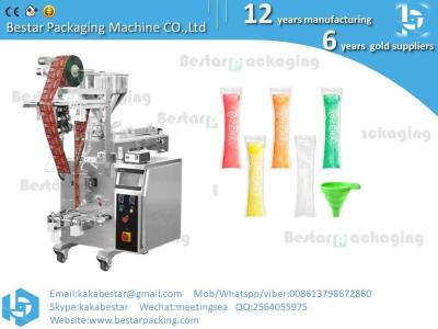 China Bestar packaging machine manufacturing Ice pop filling and packaging,ice lollipop sachet packing machine for sale