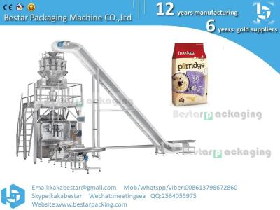 China Snack bar packaging machine,Oatmeal packing machine,Breakfast Cereal,muesli bar,energy bar  packing machine for sale