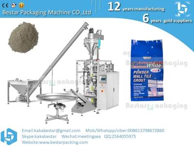 China Stainless steel 304 White Powder Wall Tile Grout packaging machine for sale
