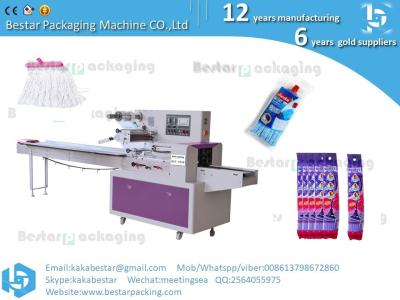 China Automatic Pillow Packing Machine for Mop Head Incense Stick 220V 50Hz for sale