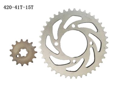 China 420CRYPTON Motorcycle Sprocket Chain 1045 Material Heat Treatment Surface for sale