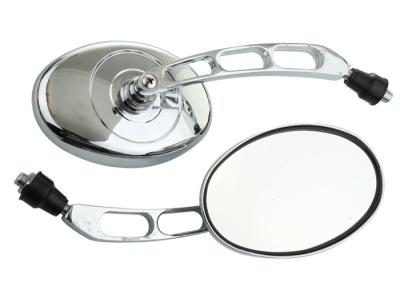 China Silver Plating Motorcycle Rearview Mirror Abrasion Resistance With Long Service Life for sale