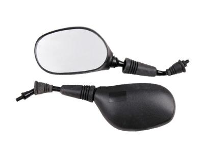 China Black Color Motorcycle Rearview Mirror , Abrasion Resistance Convex Motorcycle Mirrors for sale