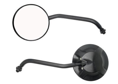 China CNC Motorcycle Rear View Mirrors Round Classic Body Smooth Lines Low Wind Resistance for sale