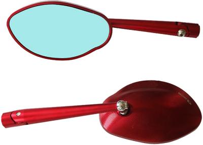 China Red / Black CNC Motorcycle Rearview Mirror High Density Aluminum Alloy Material for sale