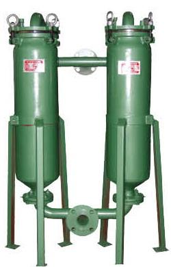 Quality Industrial Bags Duplex Pressure Filters Pressure 0.4MPA Used Extile Chemicals , for sale