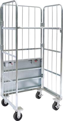 Cina Carretto di logistica delle ruote di Mesh Metal Trolley Storage With del cavo in vendita
