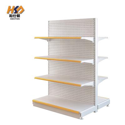 Cina Il bordo giallo Grey Color Supermarket Shelves Display sta il piatto del foro in vendita