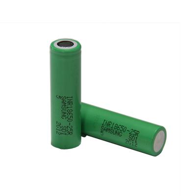 China High power battery INR18650-25R 2500mah 18650 Rechargeable Battery cell 3.7v for sale