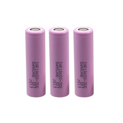 China 18650 Cylindrical Lithium Ion batteries Samsung INR18650 35E 3500mah 3.6v for sale