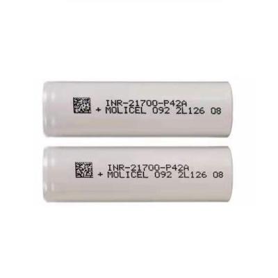 China 45A Molice INR21700P42A 4200mAh 21700 3.6v Li-ion Rechargeable Battery for sale