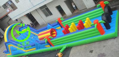 China Hot selling Wipeout  inflatable obstacle course  with 24months warranty GT-OBS-0523 for sale