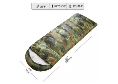 China Outdoor Portable Camo Sleeping Bag , Waterproof Army Sleeping Bag for sale