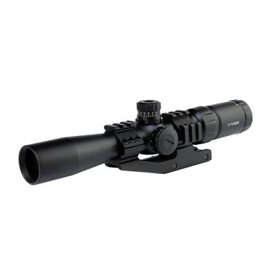Cina portata cercante tattica del compatto 2-7x32E con rosso/verde/blu 24 Mil Dot Reticle in vendita