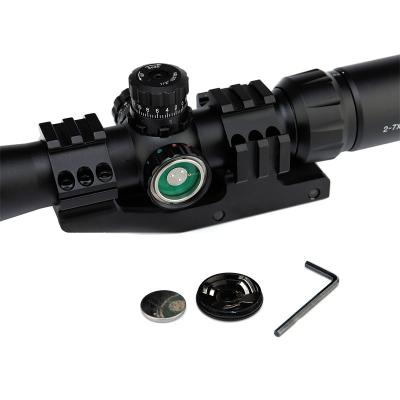 Cina portata cercante tattica del compatto 2-7x32E con rosso/verde/blu 24 Mil Dot Reticle in vendita