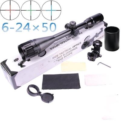 Cina 6-24X50 3 colora la vista cercante tattica illuminata 680g di portata del reticolo in vendita