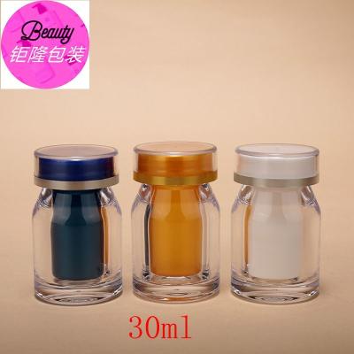 China JULUNG 2017 new product  PS30ml  transparent medical bottle with inner ,High quality health care bottle for sale