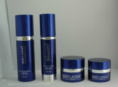 China JULUNG Anodized aluminum  lotion Bottle and  cream Jars for makeup and cosmetic usage for sale