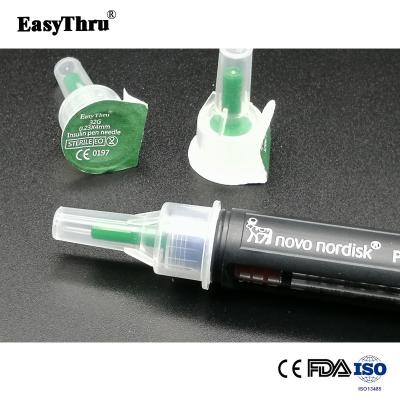 Cina Iniezione con penna e ago di insulina multiscene Inoffensivo 32Gx4mm Colore verde in vendita