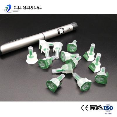 Cina Iniezione con penna e ago di insulina multiscene Inoffensivo 32Gx4mm Colore verde in vendita