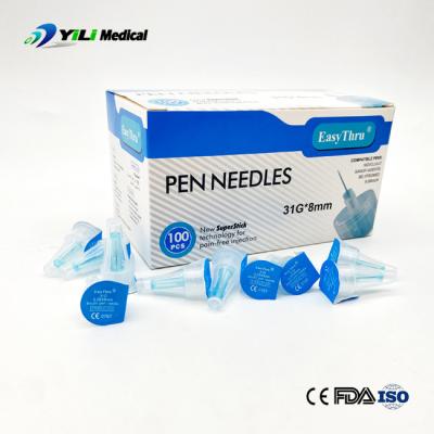Cina Easythru Insulin Pen Needle EO Gas Sterilization Stainless Steel Material in vendita