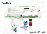 China Closed System Disposable Suction Catheter 40cm Length Durable PVC 10Fr to 16Fr for sale