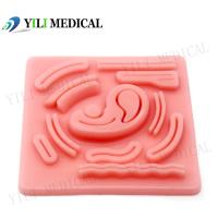 China Ultralarge Abdominal Cavity Silicone Simulation Pad 15x15x1.5cm Laparoscopic Suture Practice Training Model for sale