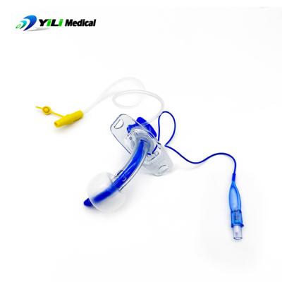 Cina Disposable Adult Sizes Medical Grade PVC Tracheostomy Tube With Suction Lumen in vendita